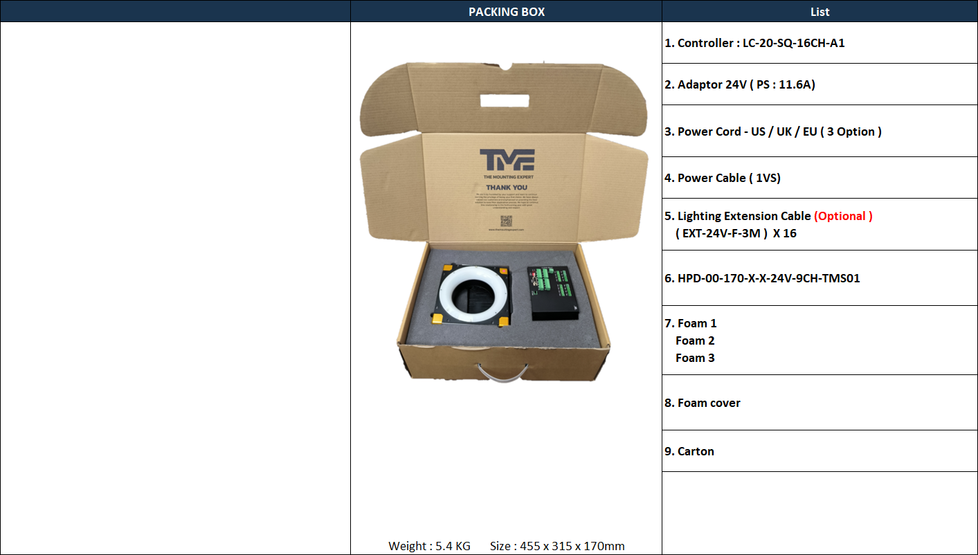 CONTROLLER WITH LIGHTING - TMS LITE